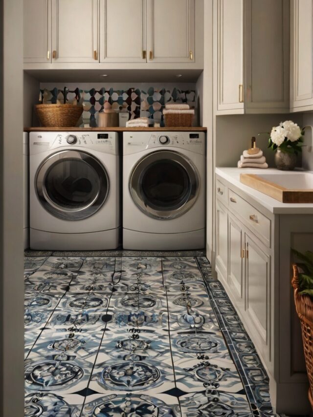 10 Trendy Laundry Room Floor Ideas - Homezillo