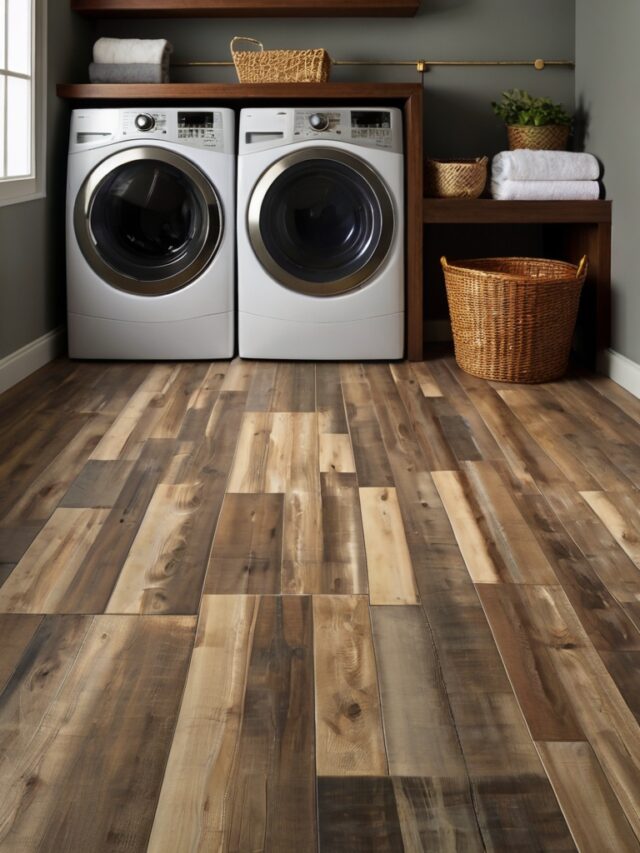 10 Trendy Laundry Room Floor Ideas - Homezillo