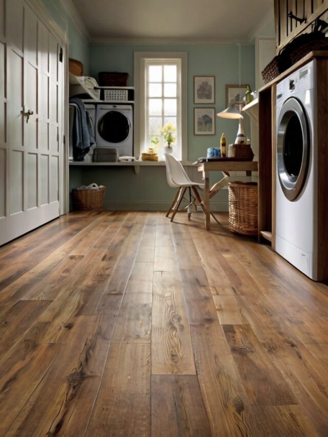 10 Trendy Laundry Room Floor Ideas - Homezillo