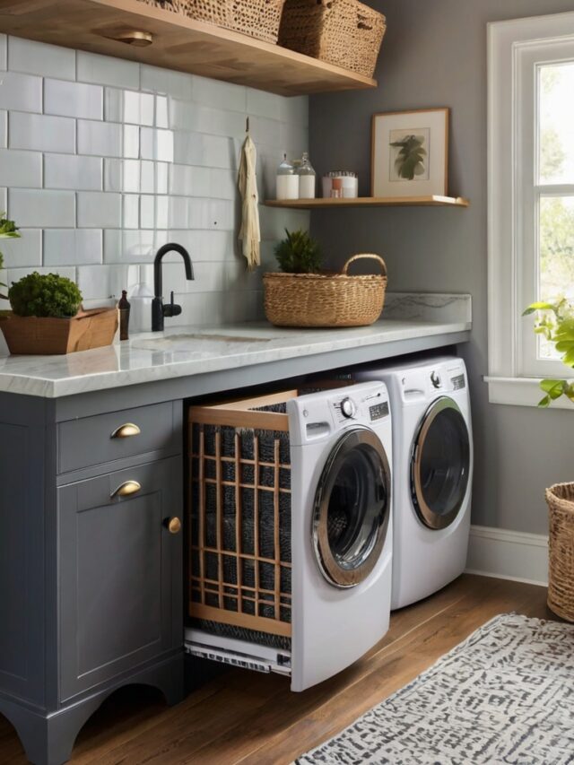 Innovative Small Space Laundry Room Ideas - Homezillo