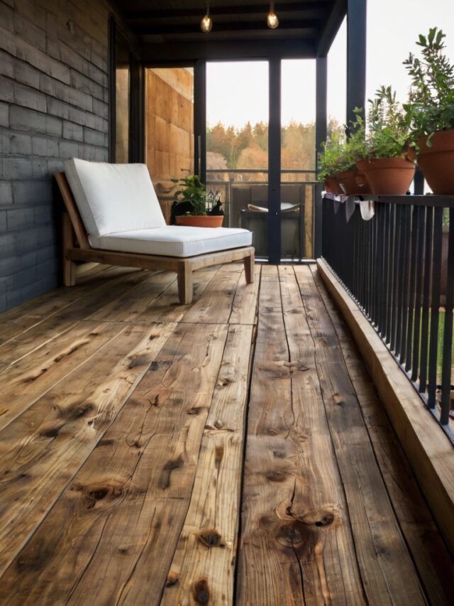 10 Amazing Rustic Balcony Ideas - Homezillo