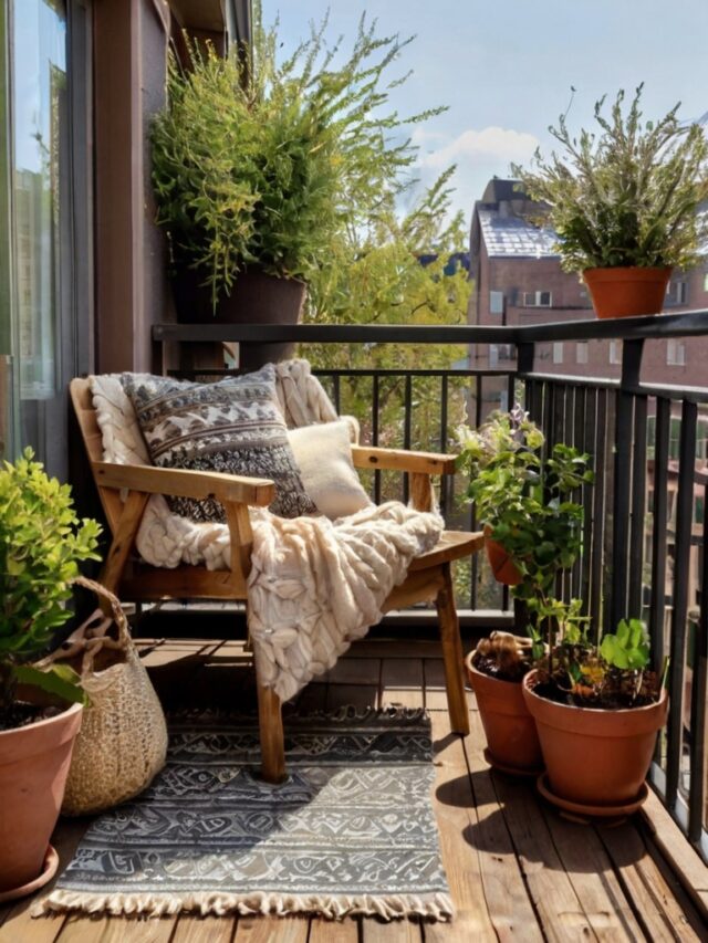 10 Amazing Rustic Balcony Ideas - Homezillo