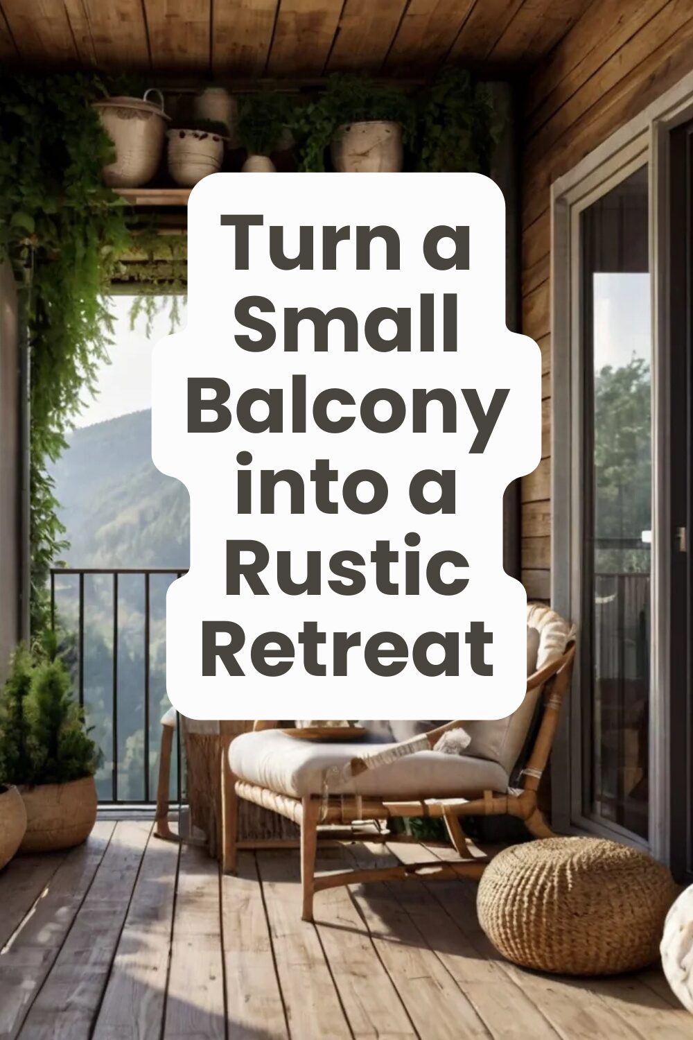 10 Amazing Rustic Balcony Ideas - Homezillo