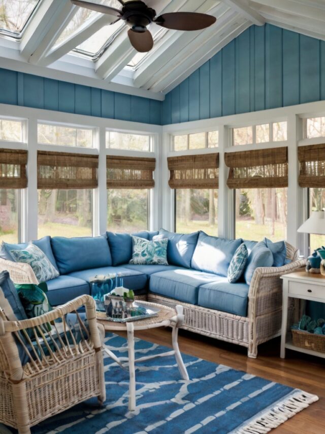 10 Creative Blue Sunroom Ideas: Modern and Bold Designs - Homezillo