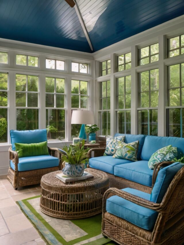 10 Creative Blue Sunroom Ideas: Modern and Bold Designs - Homezillo
