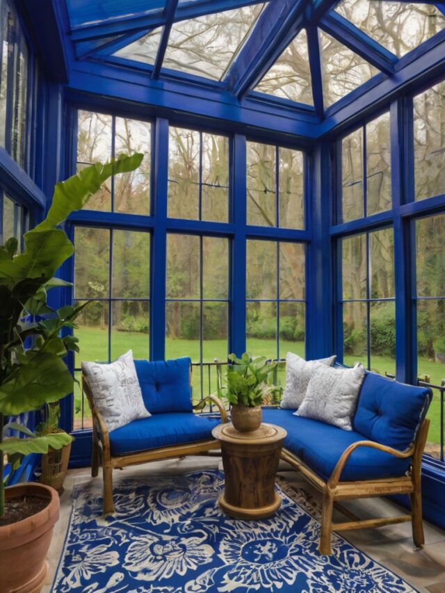 10 Creative Blue Sunroom Ideas: Modern and Bold Designs - Homezillo