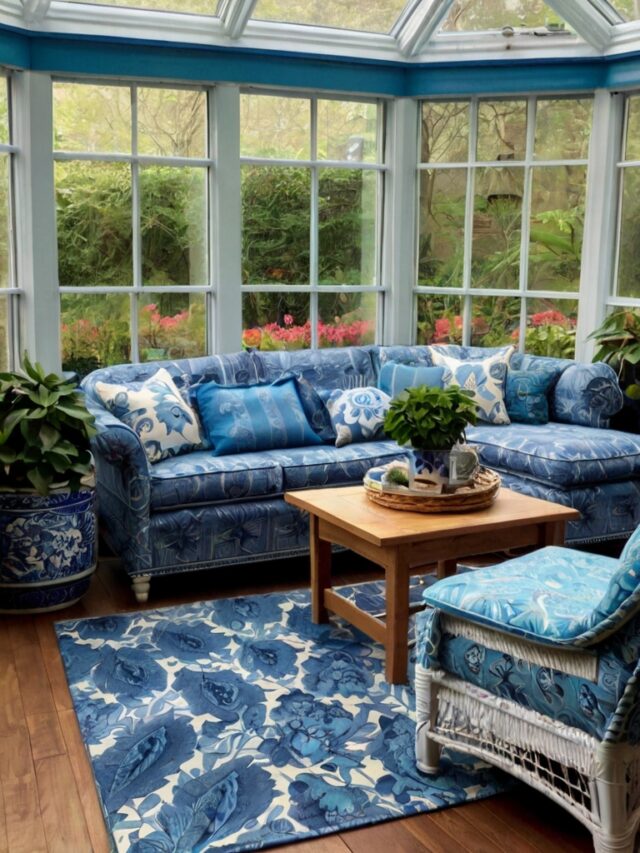 10 Creative Blue Sunroom Ideas: Modern and Bold Designs - Homezillo