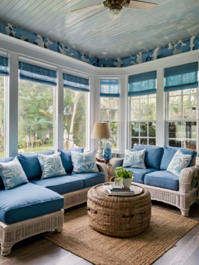 10 Creative Blue Sunroom Ideas: Modern and Bold Designs - Homezillo