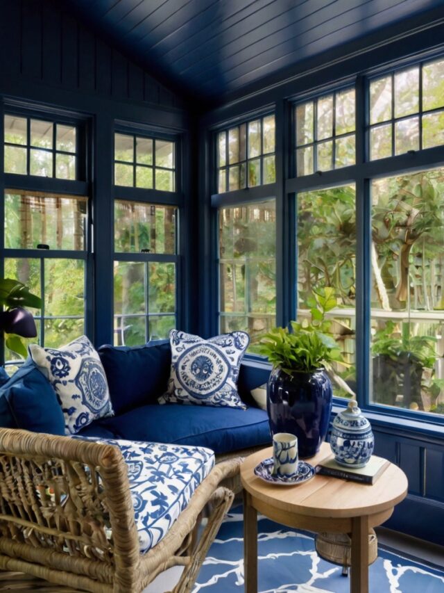 10 Creative Blue Sunroom Ideas: Modern and Bold Designs - Homezillo