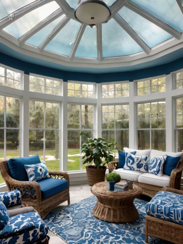 10 Creative Blue Sunroom Ideas: Modern and Bold Designs - Homezillo
