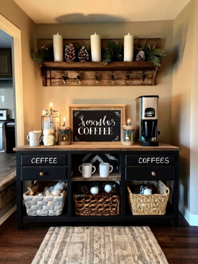 Coffee Station Table Ideas: Minimalist Designs - Homezillo