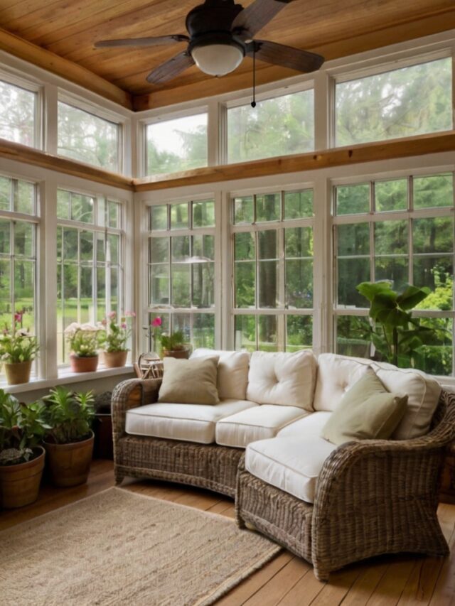 10 Cozy Sunroom Ideas: Bright, Airy and Cozy Space - Homezillo