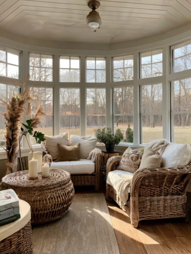10 Cozy Sunroom Ideas: Bright, Airy and Cozy Space - Homezillo