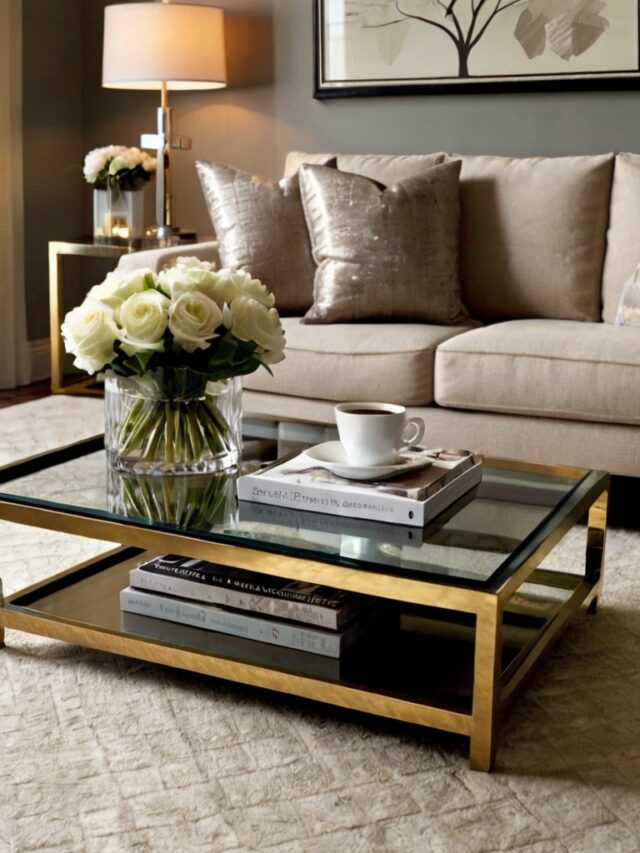 10 Stunning Rectangle Coffee Table Decor Ideas - Homezillo