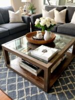 10 Stunning Rectangle Coffee Table Decor Ideas - Homezillo