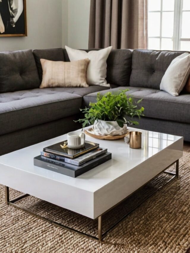 10 Stunning Rectangle Coffee Table Decor Ideas - Homezillo