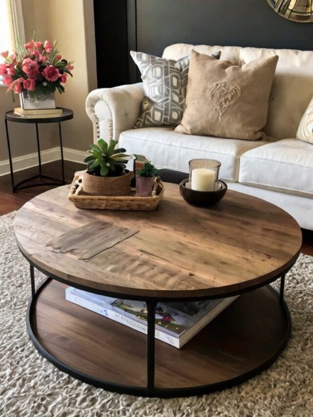 Round Coffee Table Decor Ideas: How to Style Like a Pro - Homezillo