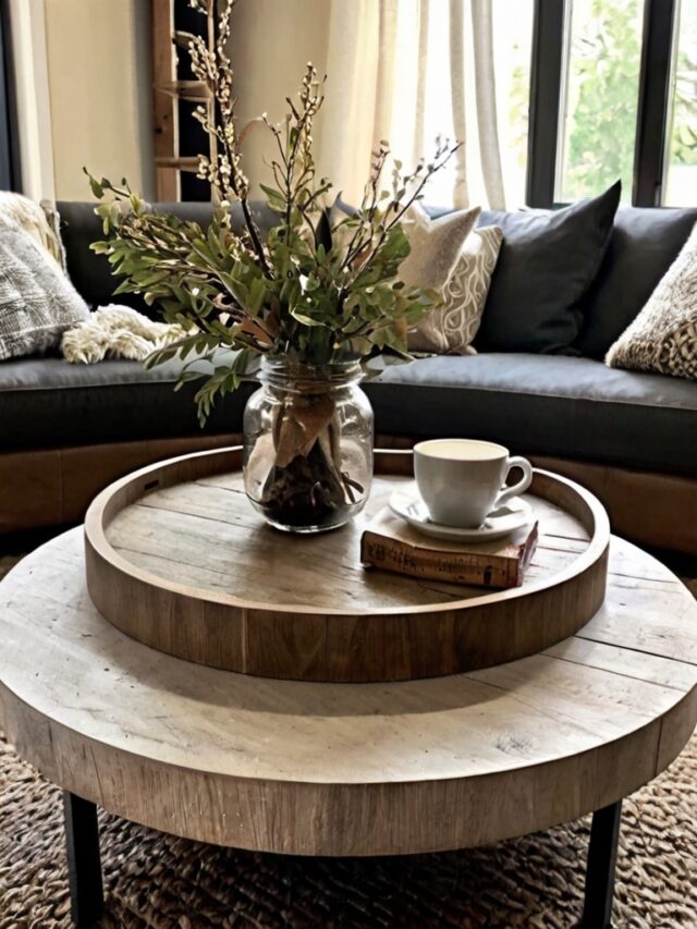 Round Coffee Table Decor Ideas: How to Style Like a Pro - Homezillo