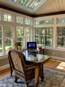 Top 10 Sunroom Office Ideas: Bright and Airy Workspace - Homezillo