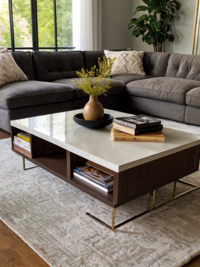 Top 10 Sectional Coffee Table Ideas: Stylish Designs - Homezillo