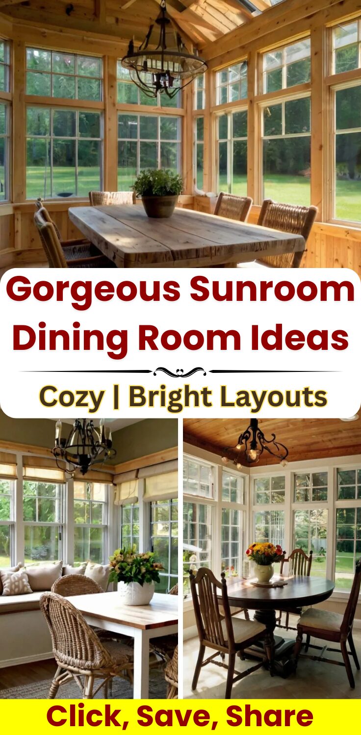 10 Creative Sunroom Dining Room Ideas: Layout Tips - Homezillo