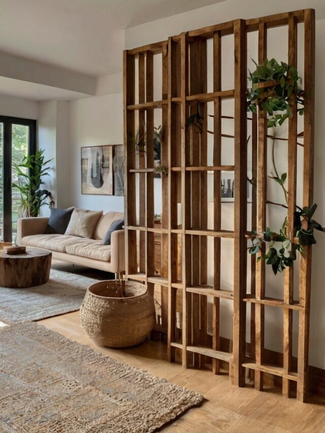 16 Stylish Living Room Divider Ideas: Modern Home - Homezillo