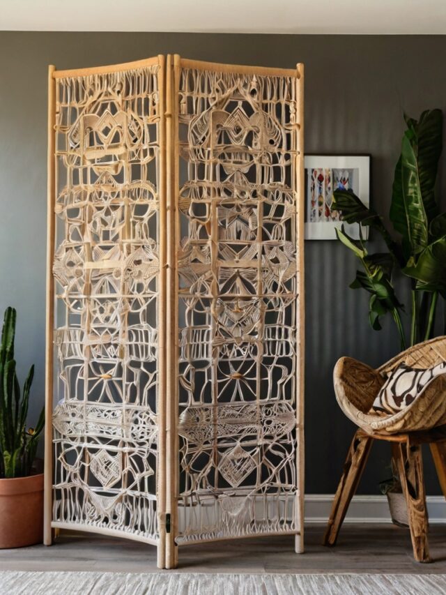 15+ Stylish Room Divider Screen Ideas: Modern & Boho Look - Homezillo