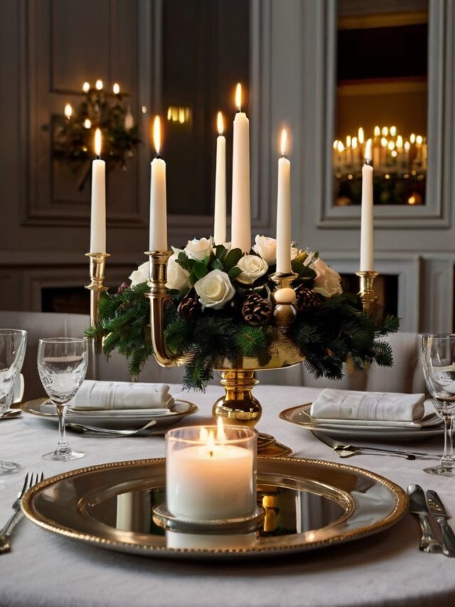 15+ Affordable Christmas Centerpiece Ideas for Round Table - Homezillo