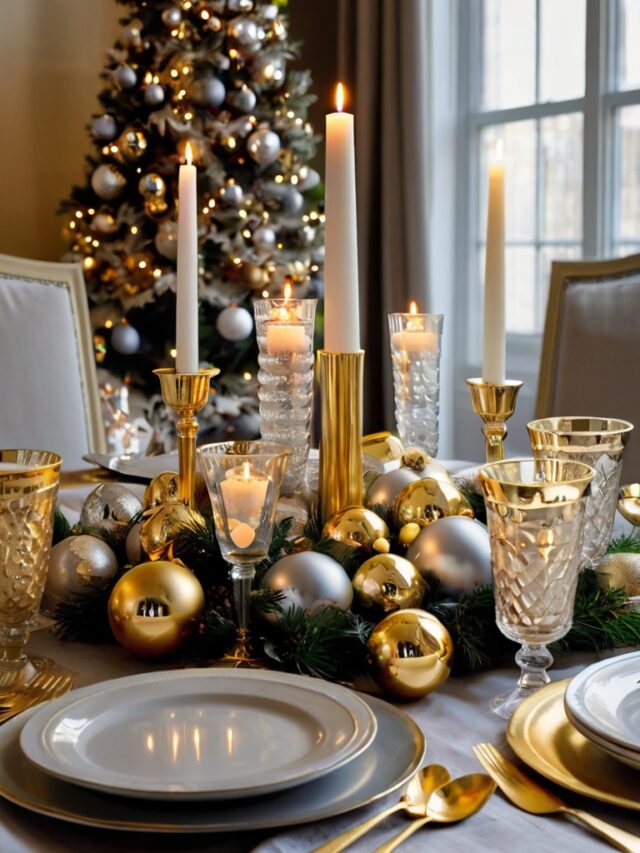 15+ Affordable Christmas Centerpiece Ideas for Round Table - Homezillo