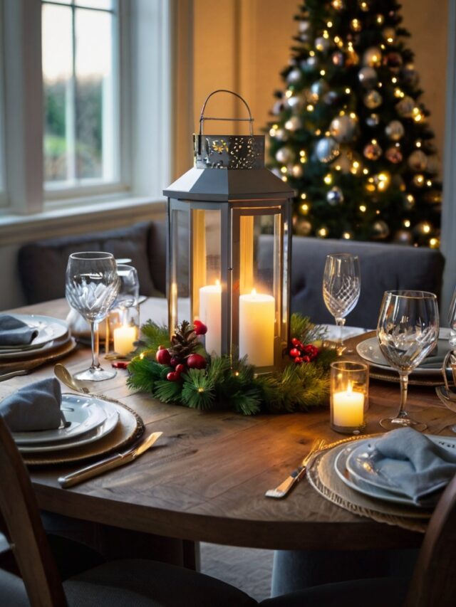 15+ Affordable Christmas Centerpiece Ideas for Round Table - Homezillo
