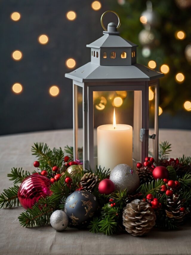 15+ Affordable Christmas Centerpiece Ideas for Round Table - Homezillo