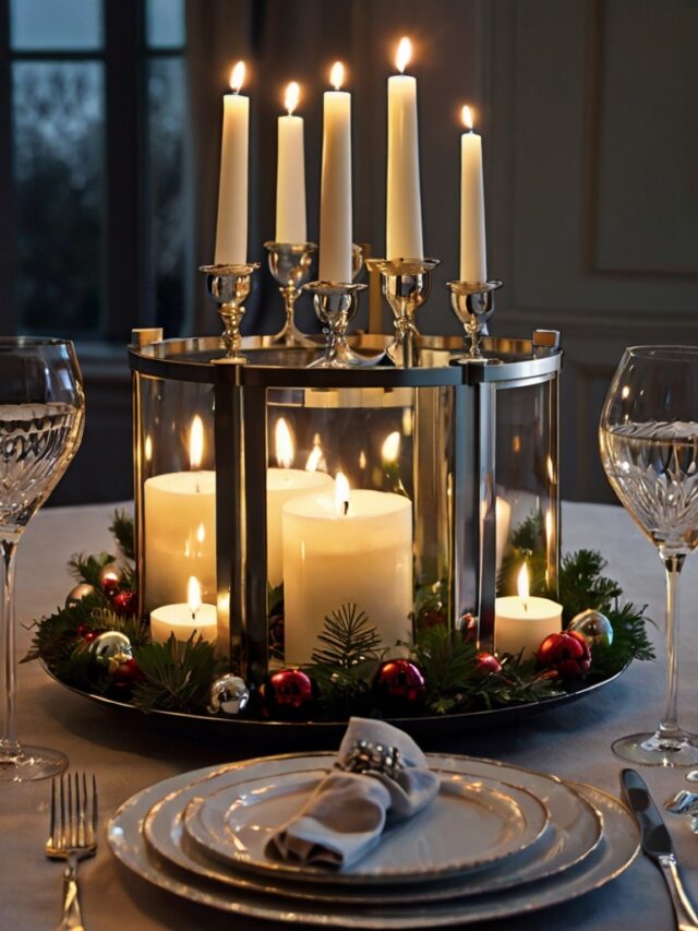 15+ Affordable Christmas Centerpiece Ideas for Round Table - Homezillo