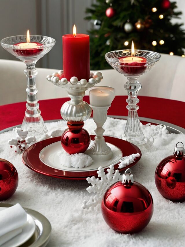 15+ Affordable Christmas Centerpiece Ideas for Round Table - Homezillo