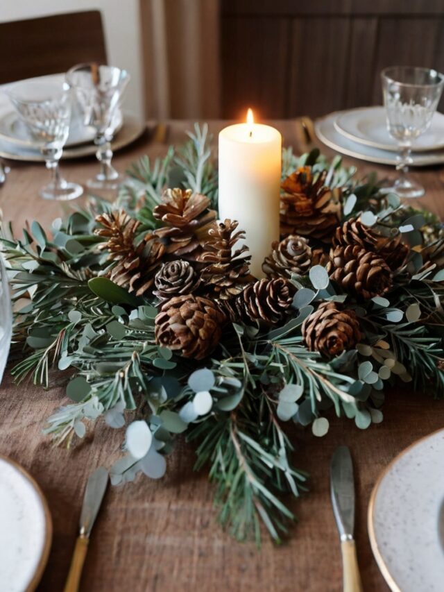 15+ Affordable Christmas Centerpiece Ideas for Round Table - Homezillo