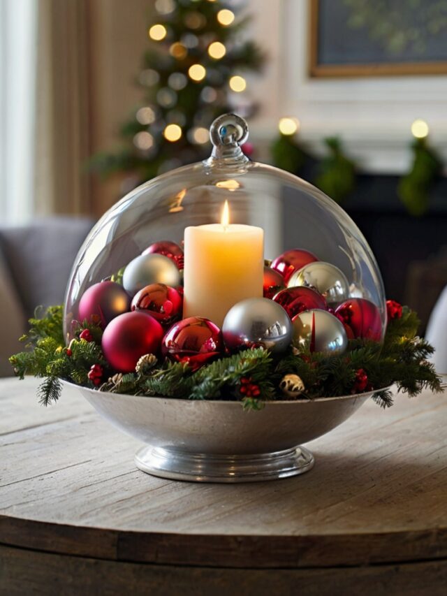 15+ Affordable Christmas Centerpiece Ideas for Round Table - Homezillo