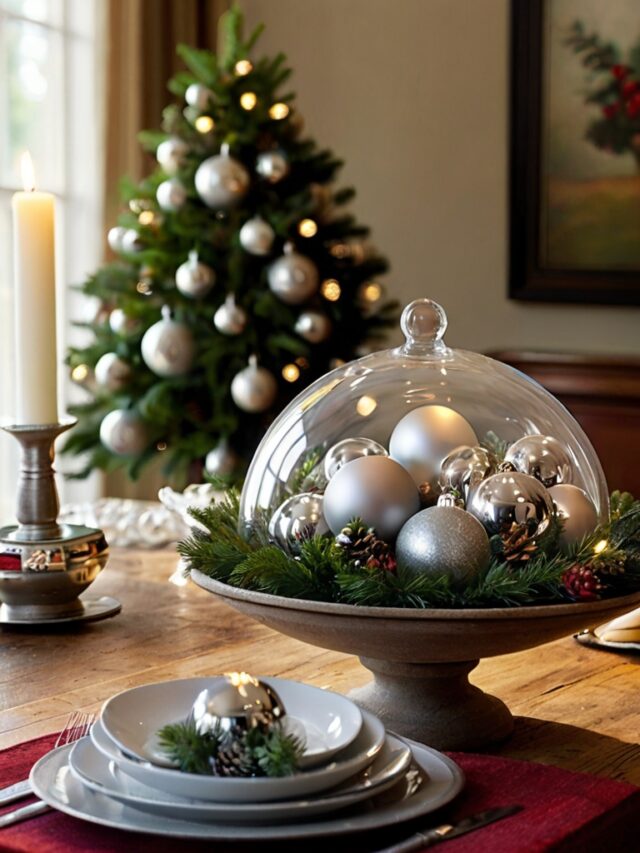 15+ Affordable Christmas Centerpiece Ideas for Round Table - Homezillo