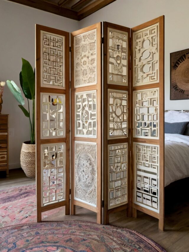 15+ Stunning Folding Room Divider Ideas: Love Them - Homezillo