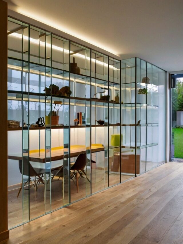 16 Stunning Glass Room Divider Ideas: Love Them - Homezillo