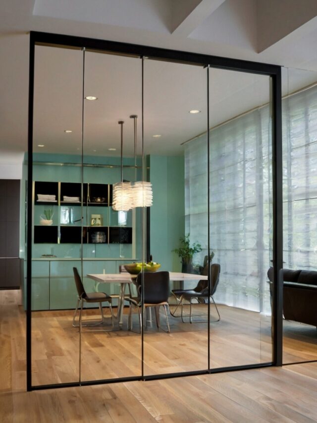 16 Stunning Glass Room Divider Ideas: Love Them - Homezillo
