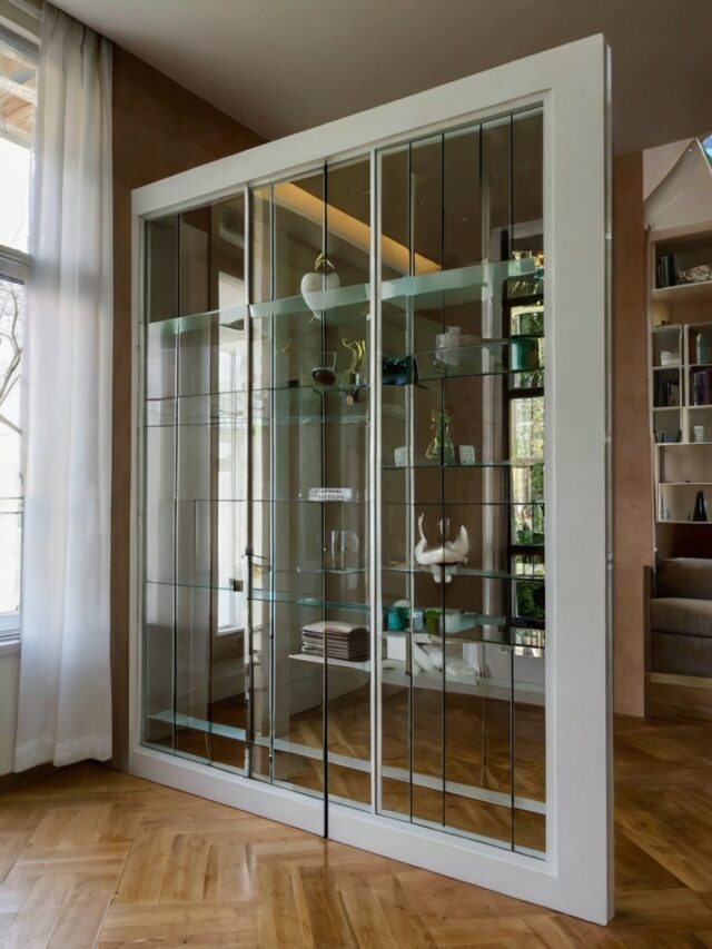 16 Stunning Glass Room Divider Ideas: Love Them - Homezillo