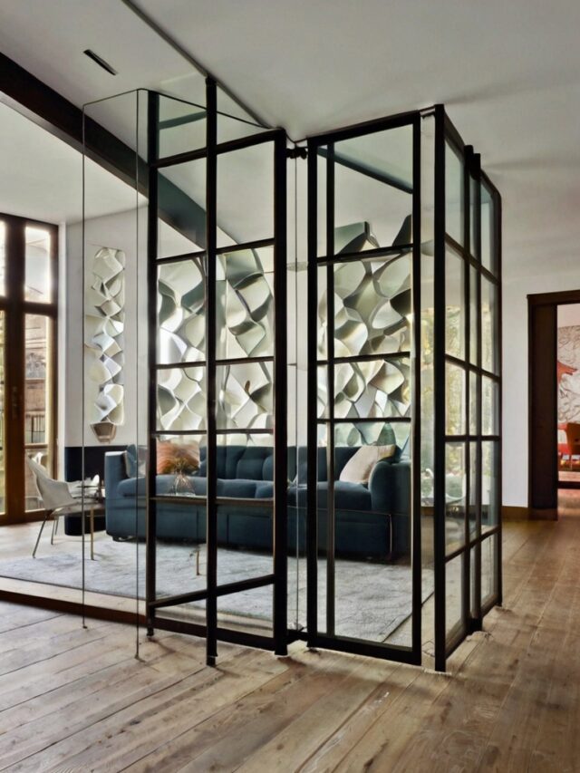 16 Stunning Glass Room Divider Ideas: Love Them - Homezillo