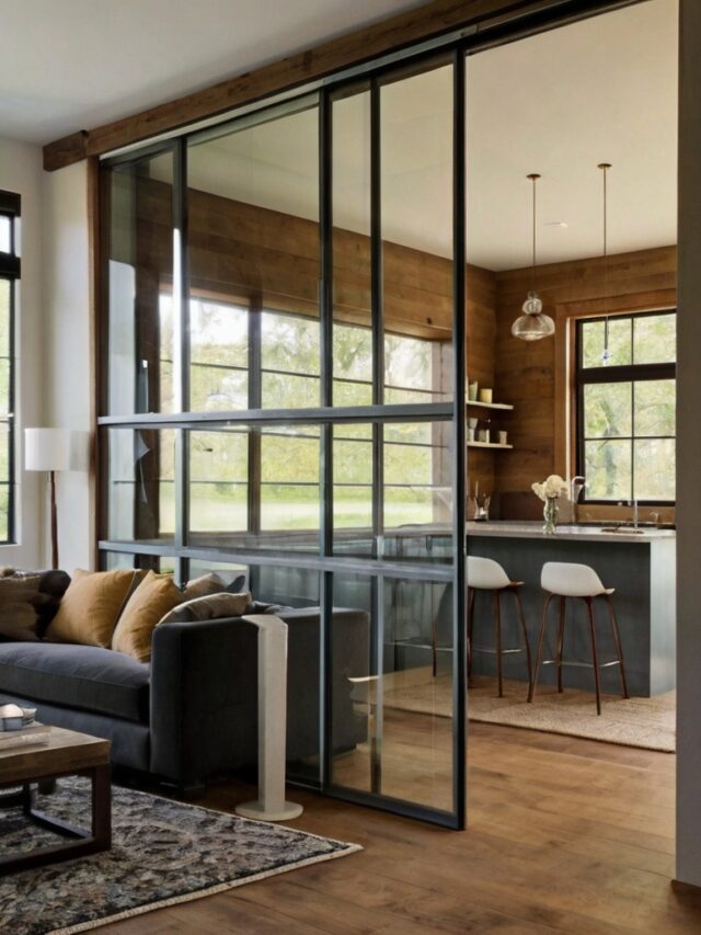 16 Stunning Glass Room Divider Ideas: Love Them - Homezillo