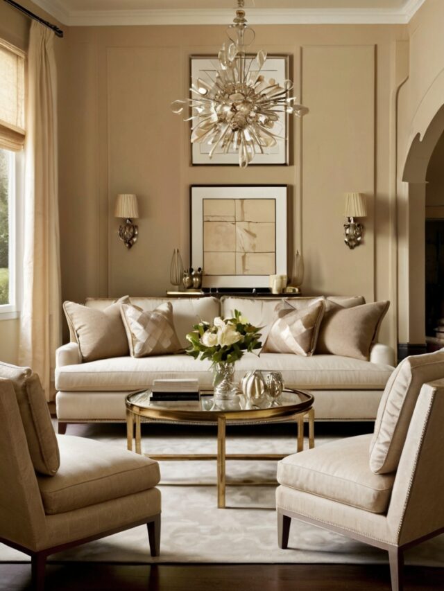 15+ Beige Cream Living Room Ideas: How to Add Pops of Color to Neutrals ...