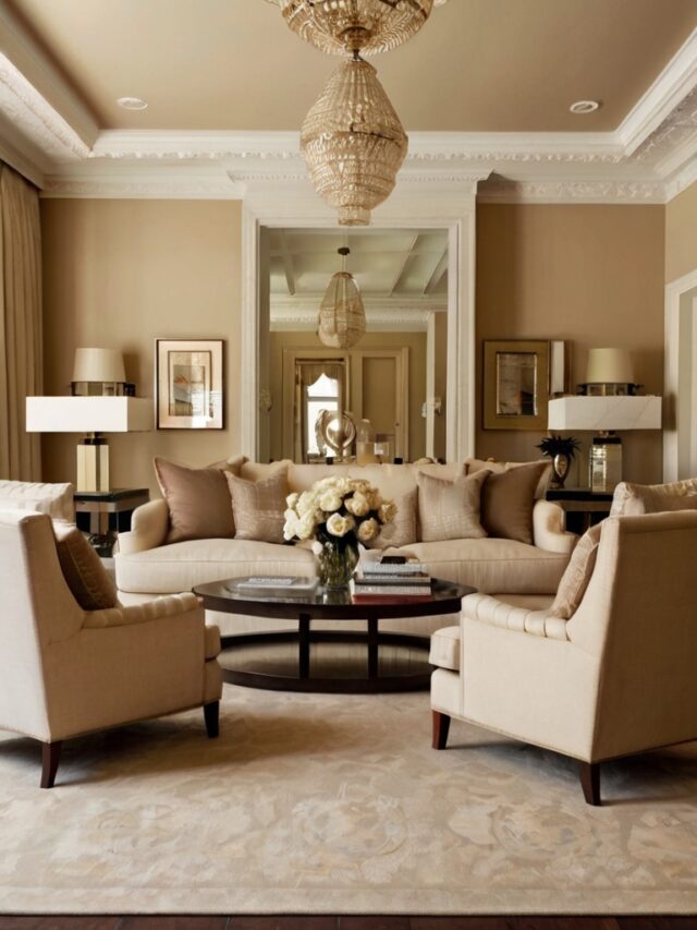 15+ Beige Cream Living Room Ideas: How to Add Pops of Color to Neutrals ...