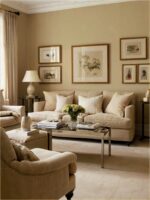 15+ Beige Cream Living Room Ideas: How to Add Pops of Color to Neutrals ...