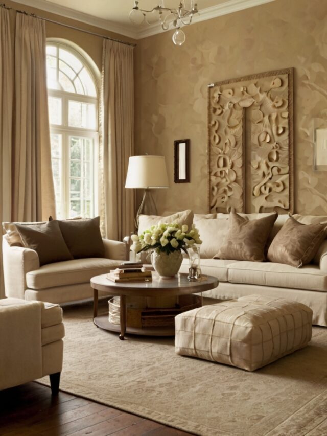 15+ Beige Cream Living Room Ideas: How to Add Pops of Color to Neutrals ...