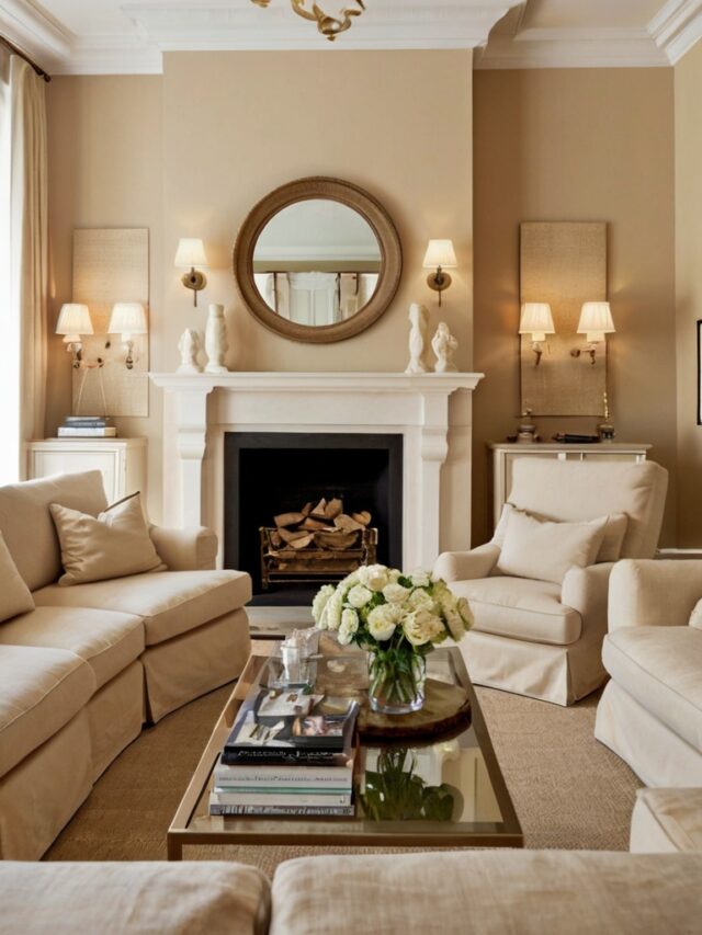 15+ Beige Cream Living Room Ideas: How to Add Pops of Color to Neutrals ...