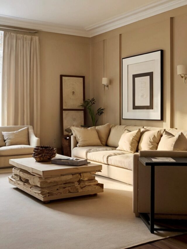 15+ Beige Cream Living Room Ideas: How to Add Pops of Color to Neutrals ...