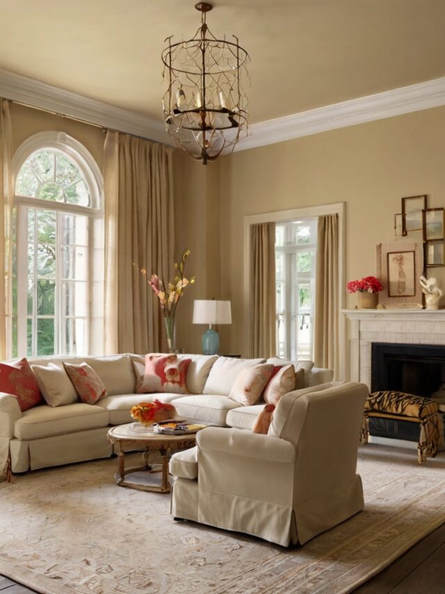 15+ Beige Cream Living Room Ideas: How to Add Pops of Color to Neutrals ...