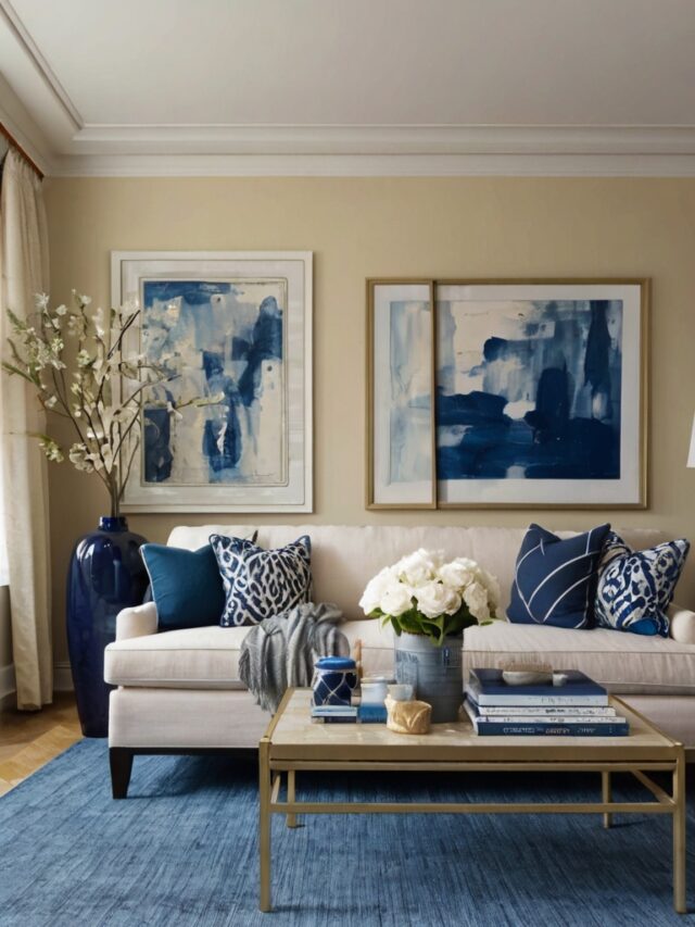 15+ Blue and Cream Living Room Ideas: You’ll Love - Homezillo